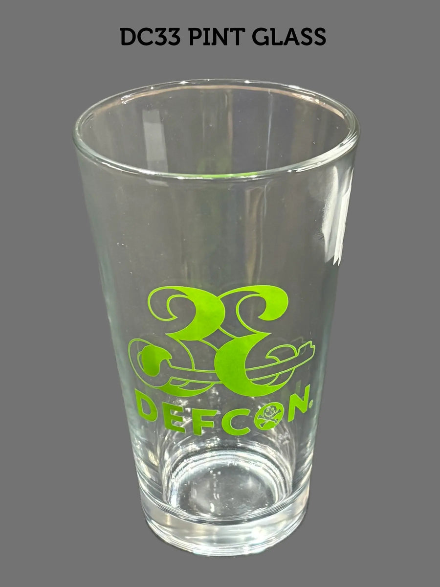 DEF CON 33 Pint Glass – DEF CON Merchandise